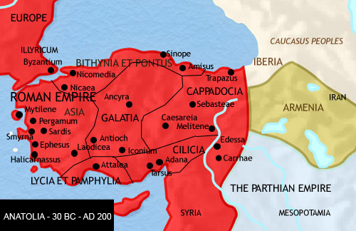 Asia Minor Map A Classical Map Of Asia Minor By GOUGH, Mary: (1958)